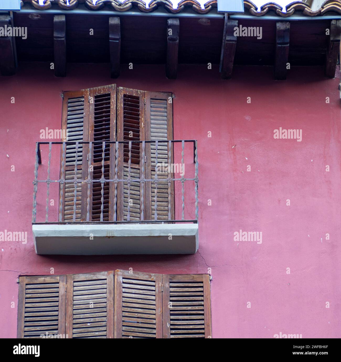 Plaza Mayor, main square of Graus, Aragon, Spain Neoclassical-Style ...
