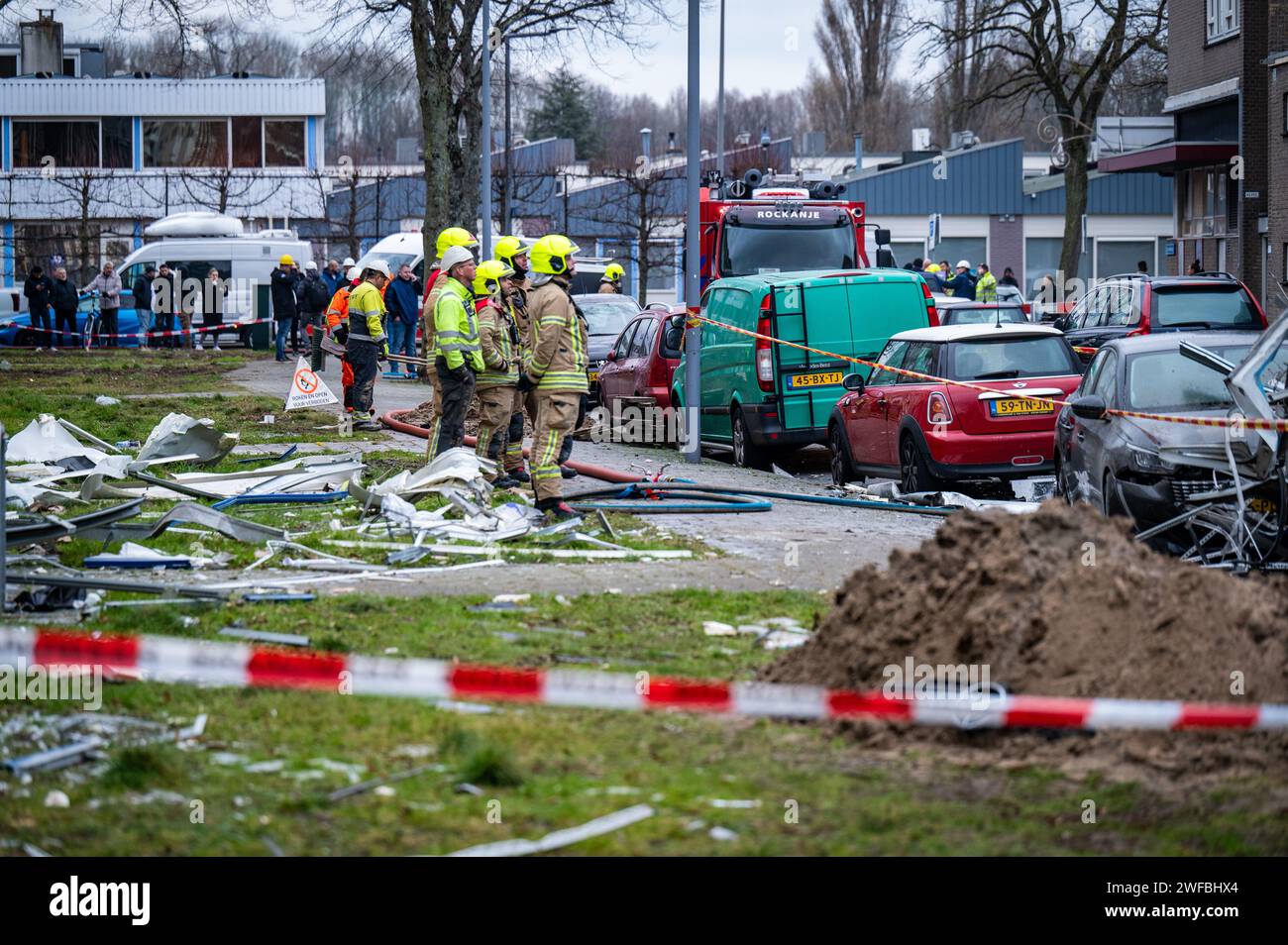 ROTTERDAM - Damage to an apartment complex on Schammenkamp, the day ...