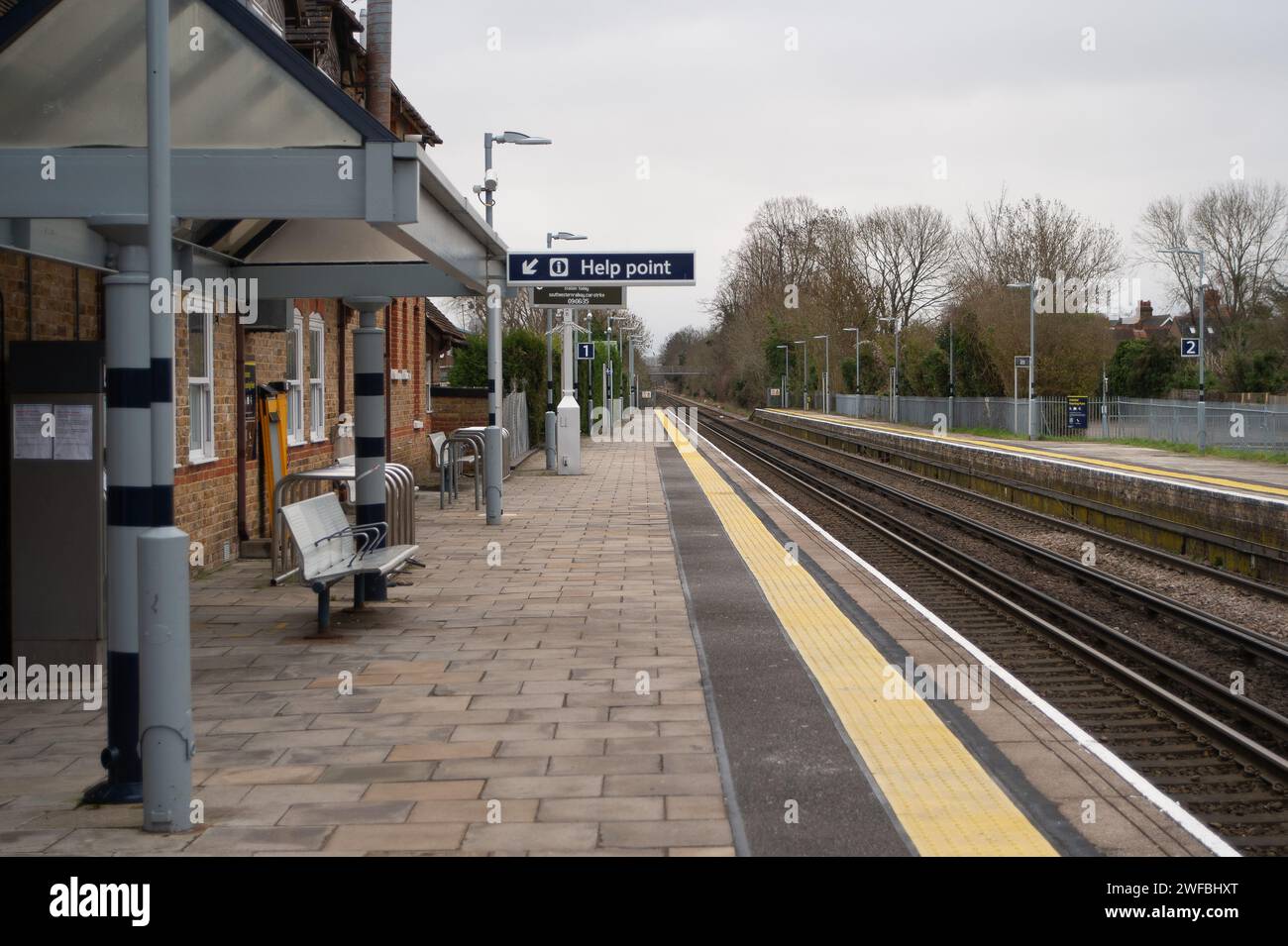 Datchet, Berkshire, UK. 30th January, 2024. Datchet Station in ...