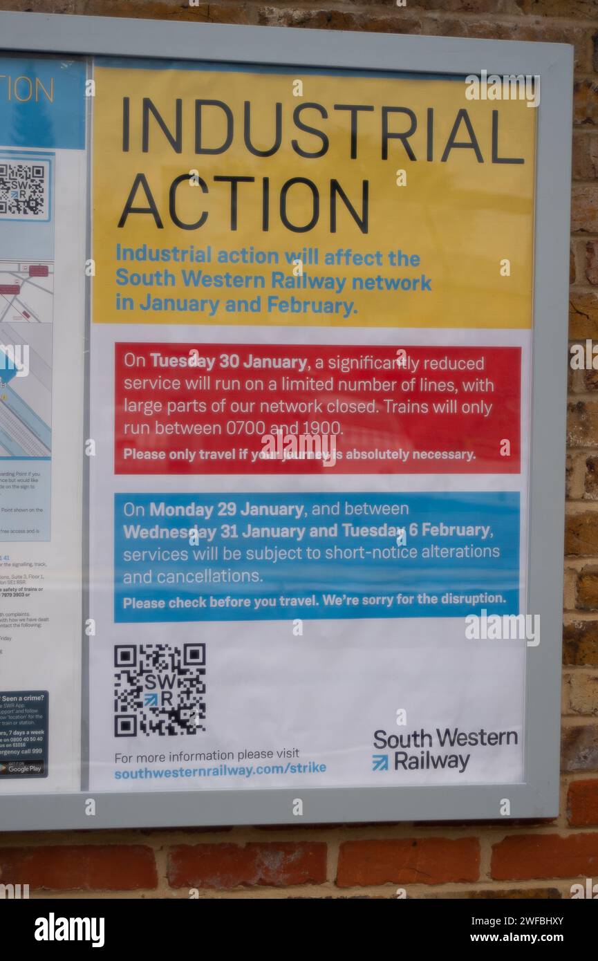 Datchet, Berkshire, UK. 30th January, 2024. Datchet Station in ...