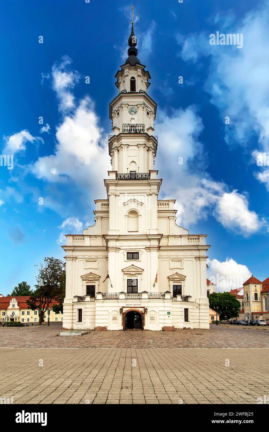 Kaunas, Lithuania: City Hall Stock Photo - Alamy