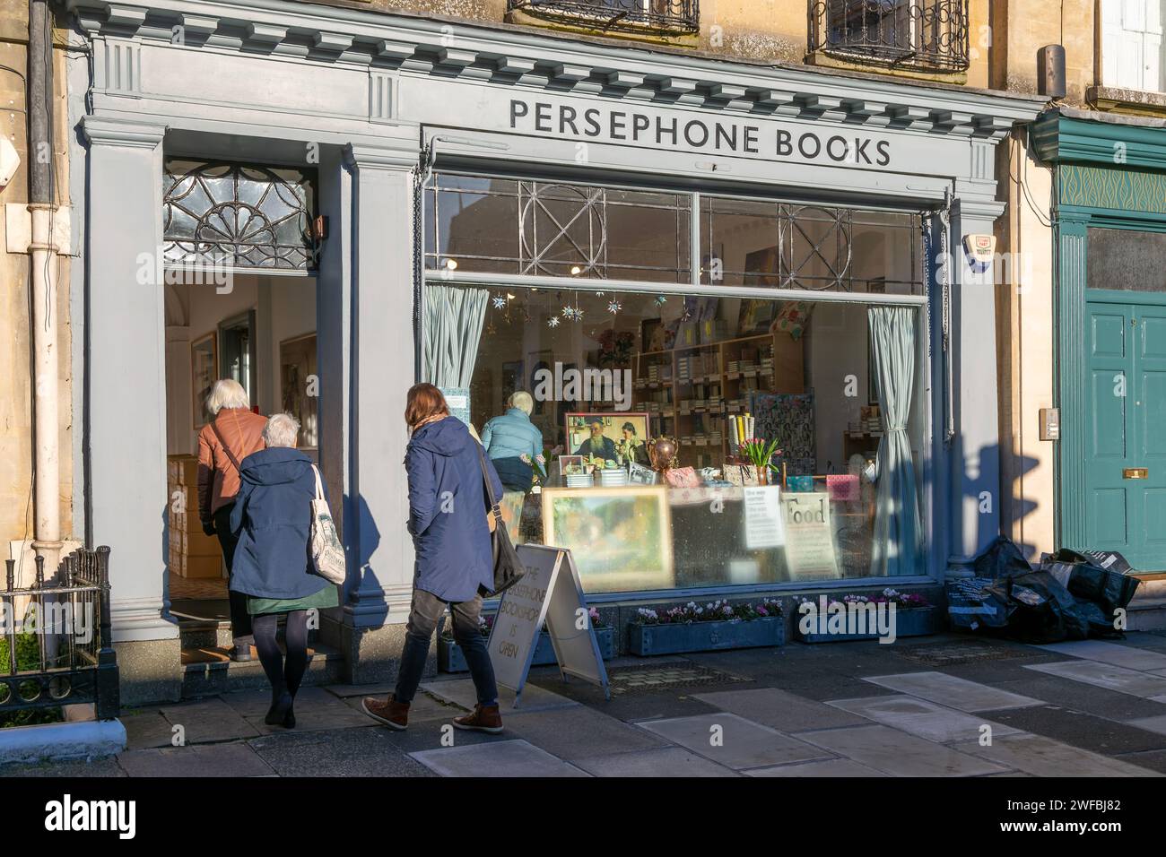 Persephone Books bookshop, Edgar Buildings, Bath, Somerset, England, UK ...