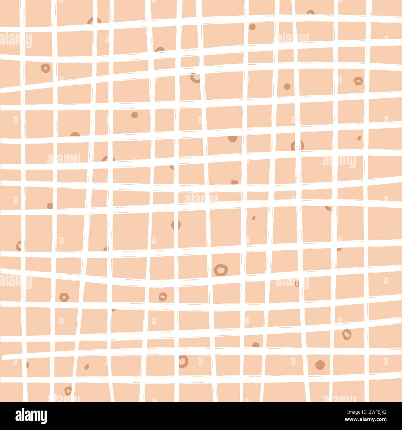 Cute colored background with brush texture effect, grid plaid style ...