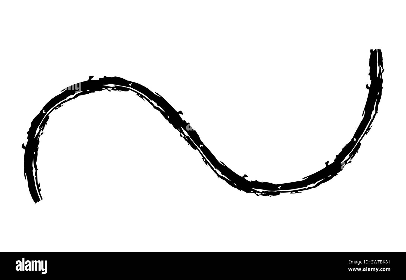 Hand drawn crayon chalk charcoal line arrow. textured arrow isolated on ...