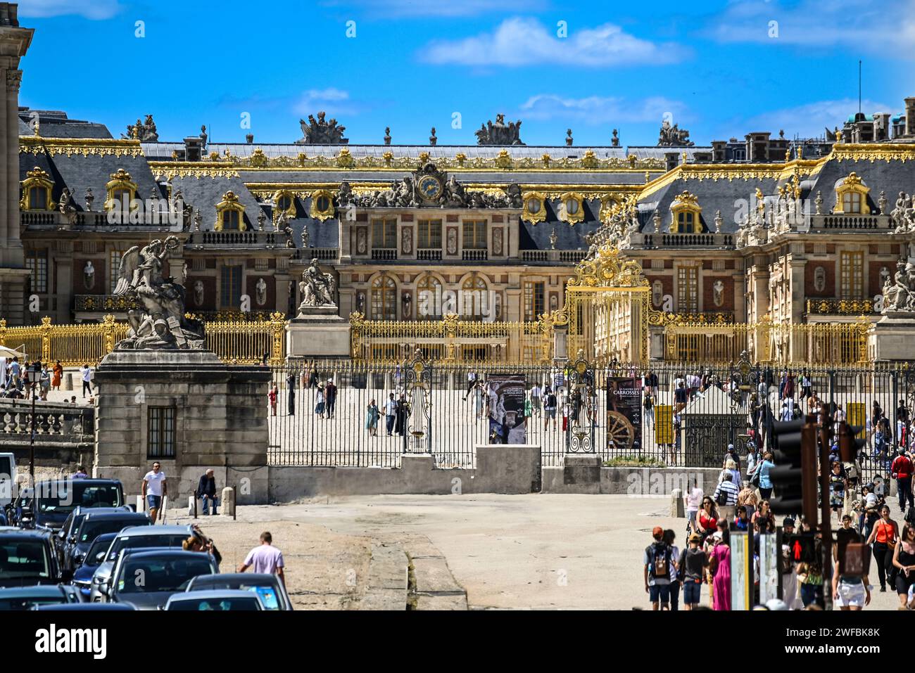 The extraordinary beauty of the Palace of Versailles. On a beautiful ...
