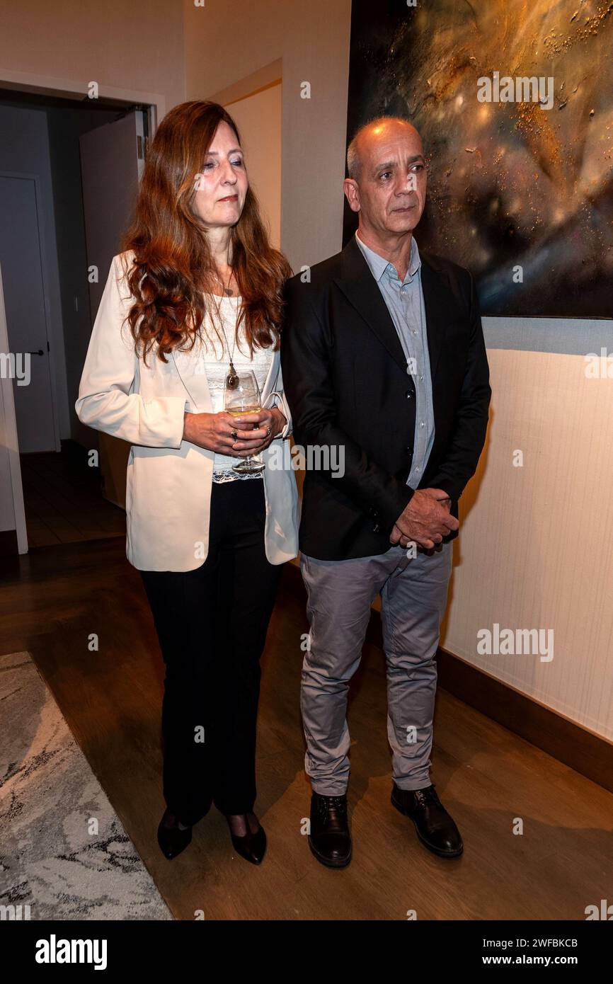 New York, NY, USA. 29th Jan, 2024. Ricarda Louk, Nissim Louk at the ...