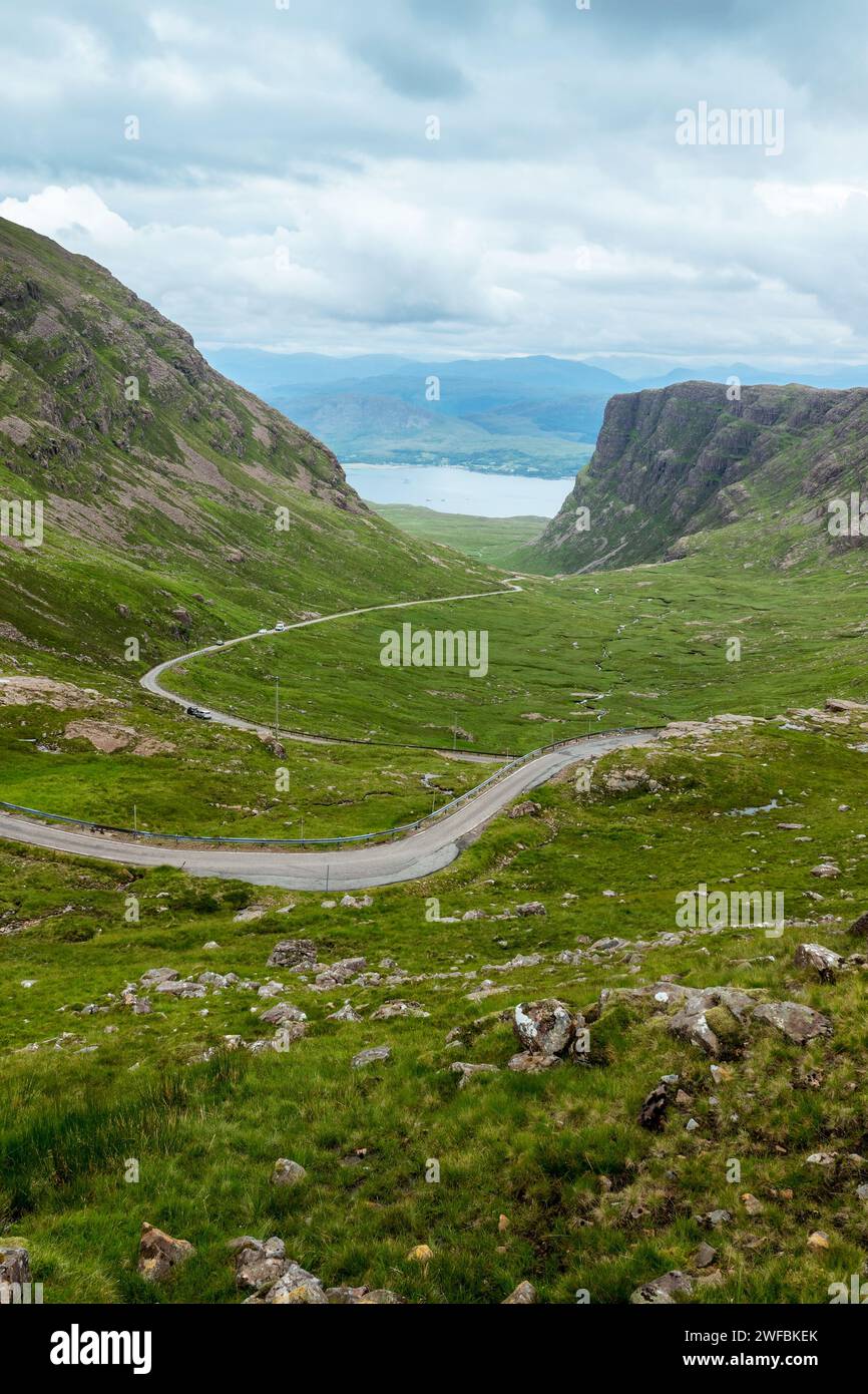 Driving the Bealach na Ba single track scenic road from Applecross ...