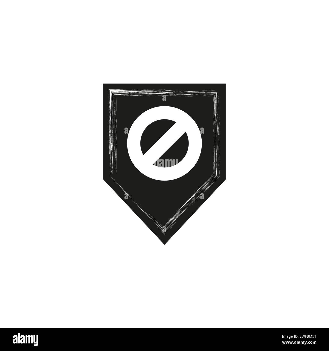 Defense shield pictogram icon. Vector illustration. EPS 10. Stock image ...