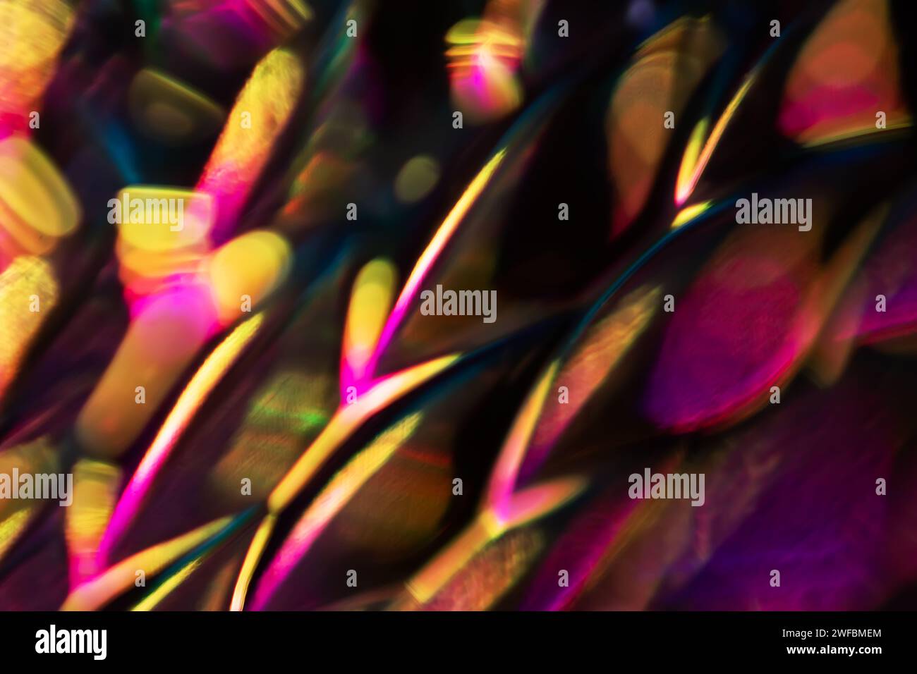 Abstract blurred colorful lens flare bokeh on black Stock Photo - Alamy