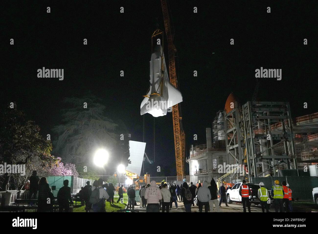 Los Angeles, United States. 30th Jan, 2024. Space Shuttle Endeavour is ...