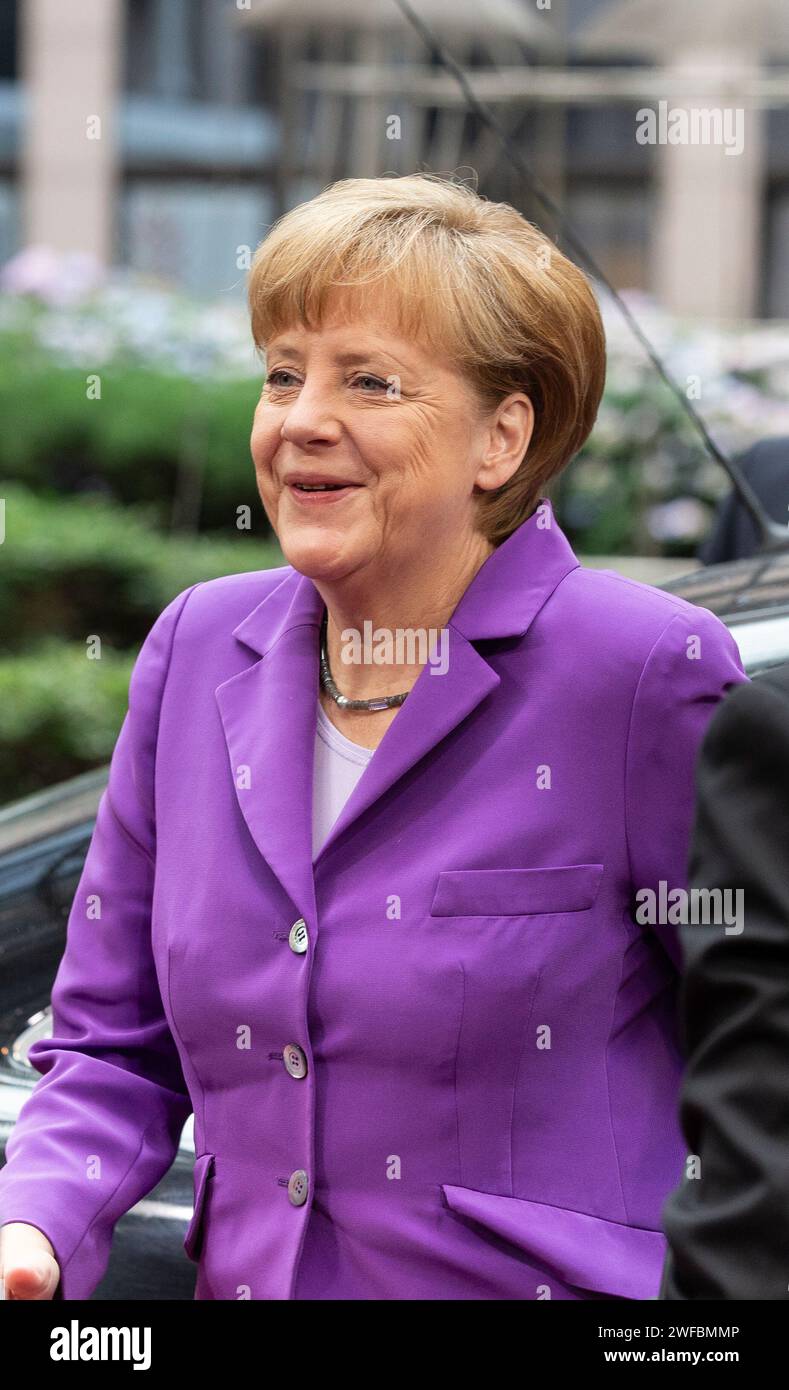 27th June 2014 - Brussels, Belgium - Angela Merkel Stock Photo - Alamy
