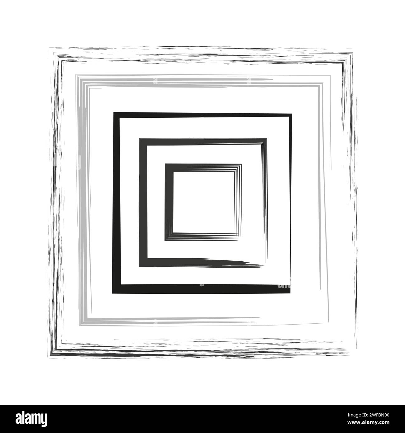 Rectangular frame. Grunge ink square. Creative backgrounds for tags ...