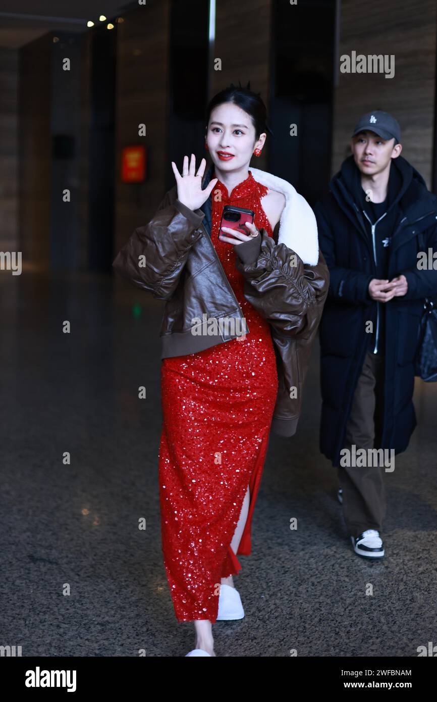 Chinese actress Ying Er appears in Shanghai, China, 27 January, 2024 ...