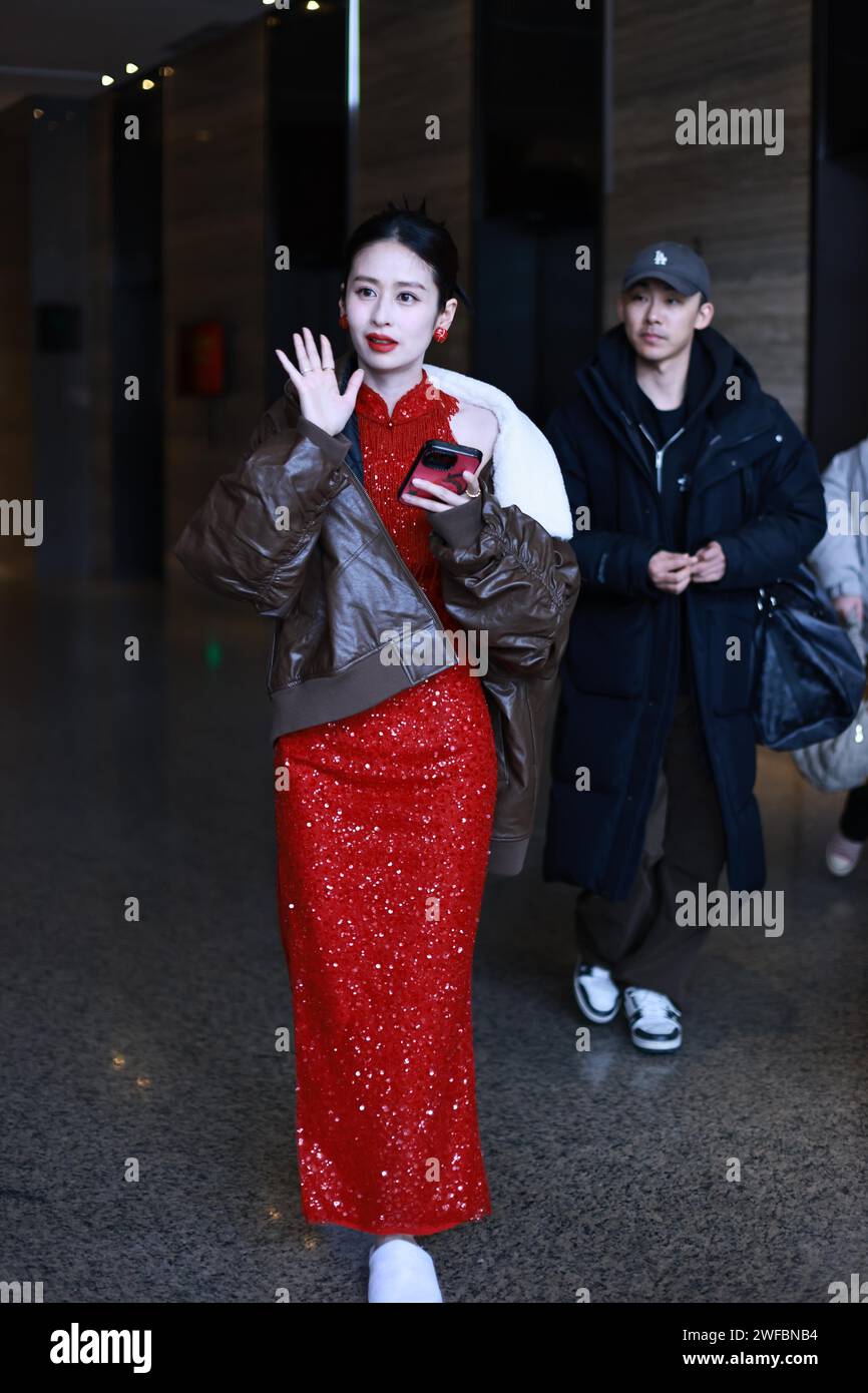 Chinese actress Ying Er appears in Shanghai, China, 27 January, 2024 ...