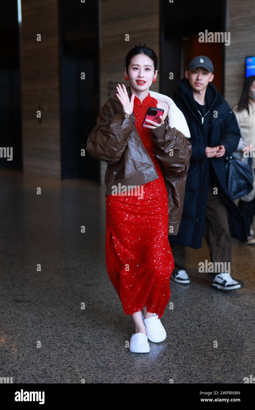 Chinese actress Ying Er appears in Shanghai, China, 27 January, 2024 ...