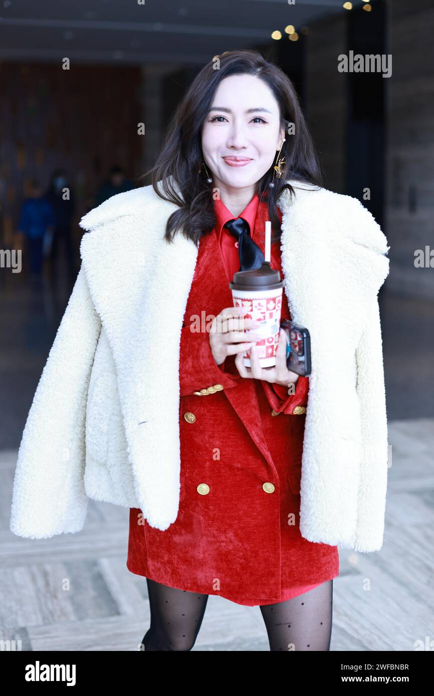 Hong Kong-born Chinese Canadian actress Selena Lee appears in Shanghai ...