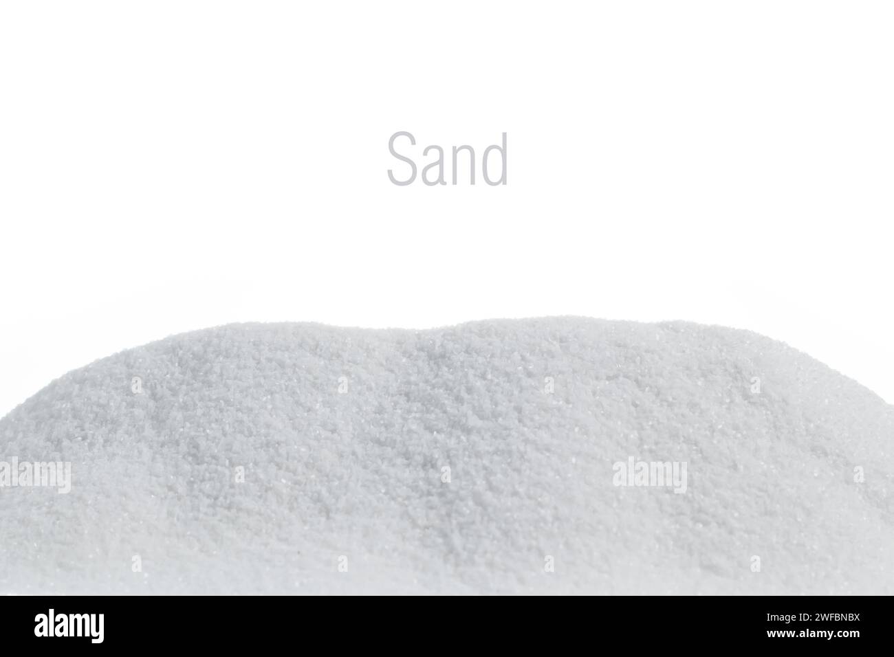 The sand scattering isolated on white background Stock Photo - Alamy