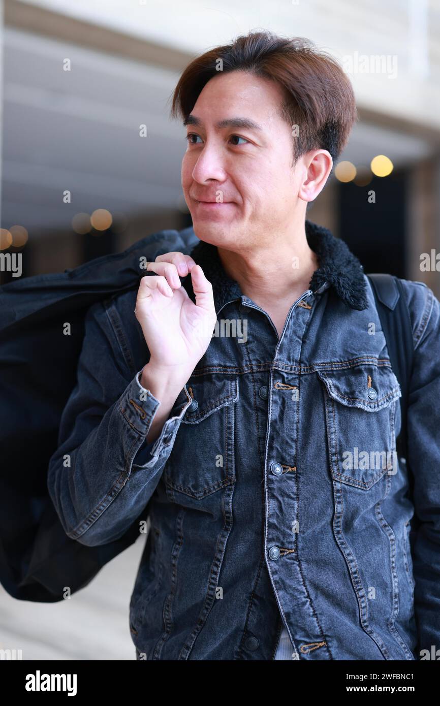 Hong Kong actor Kenneth Ma appears in Shanghai, China, 27 January, 2024 ...