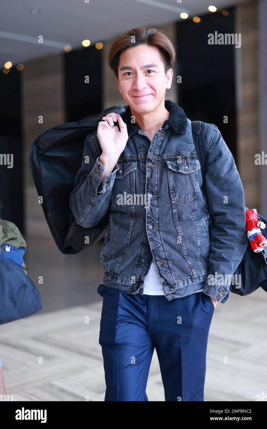 Hong Kong actor Kenneth Ma appears in Shanghai, China, 27 January, 2024 ...