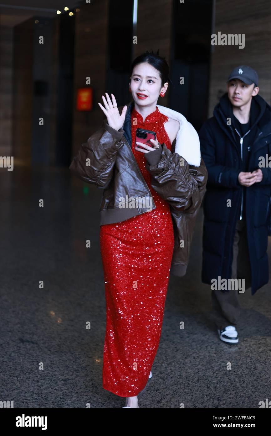 Chinese actress Ying Er appears in Shanghai, China, 27 January, 2024 ...