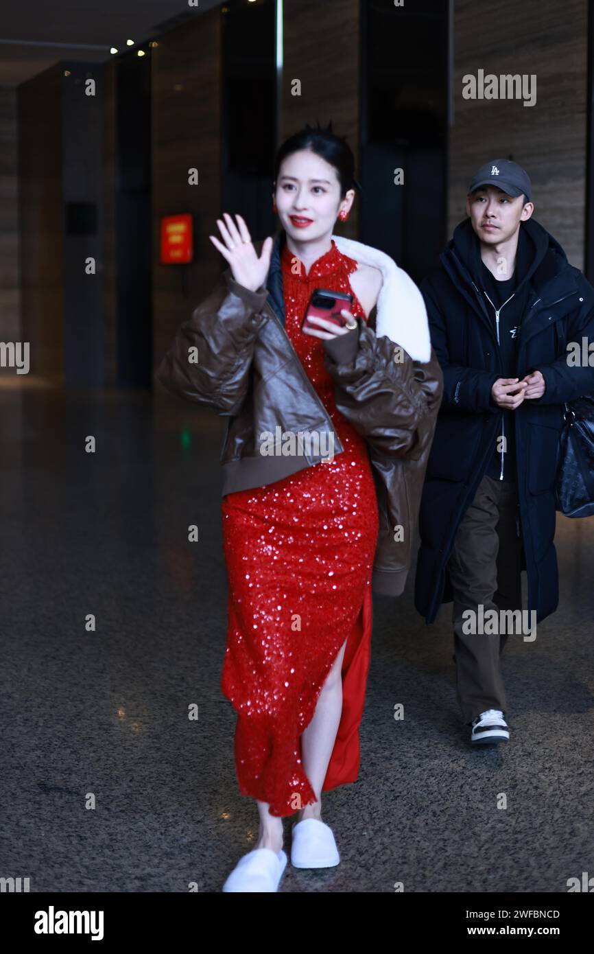 Chinese actress Ying Er appears in Shanghai, China, 27 January, 2024 ...