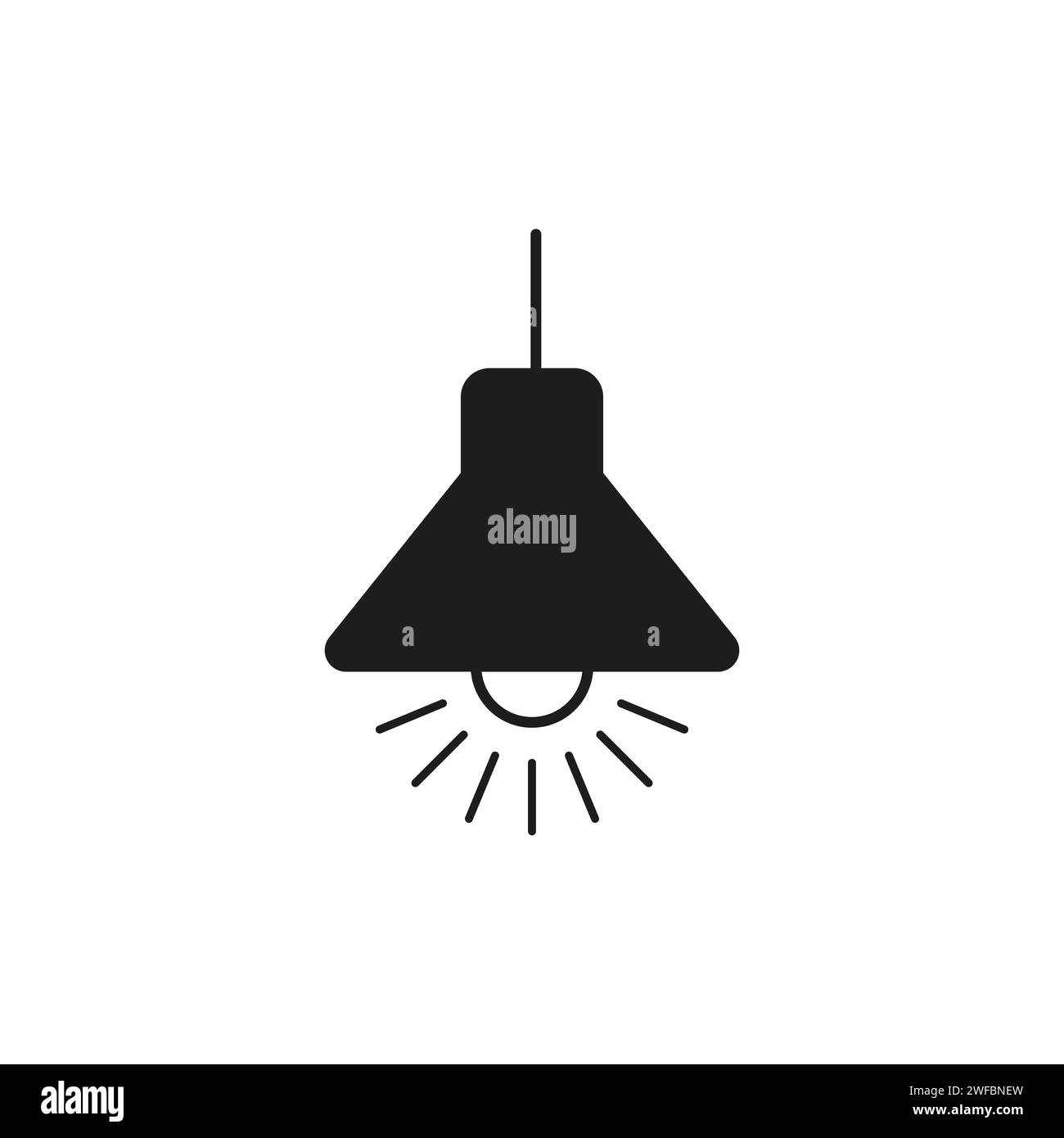 Ceiling lamp silhouette vector vectors hi-res stock photography and ...