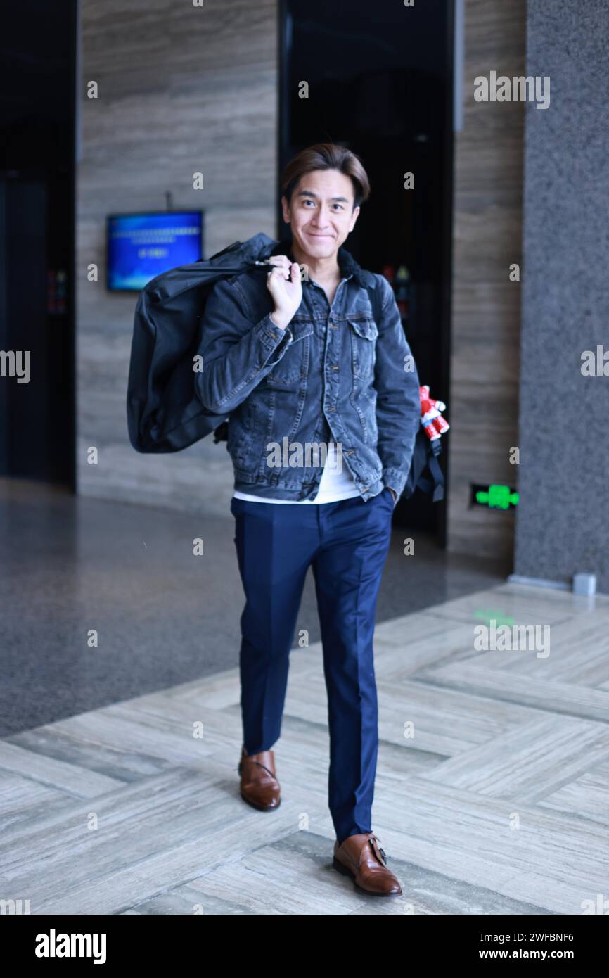 Hong Kong actor Kenneth Ma appears in Shanghai, China, 27 January, 2024 ...
