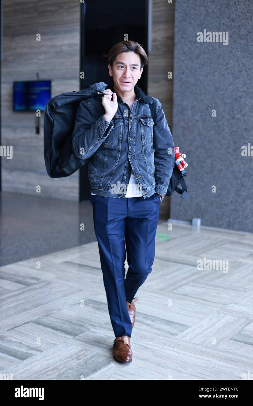 Hong Kong actor Kenneth Ma appears in Shanghai, China, 27 January, 2024 ...