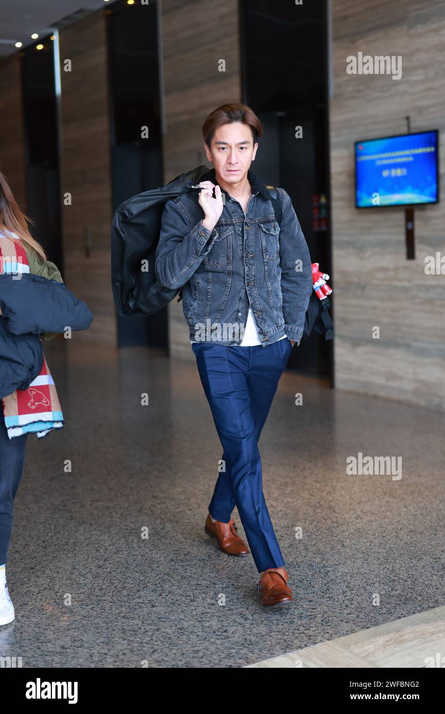 Hong Kong actor Kenneth Ma appears in Shanghai, China, 27 January, 2024 ...