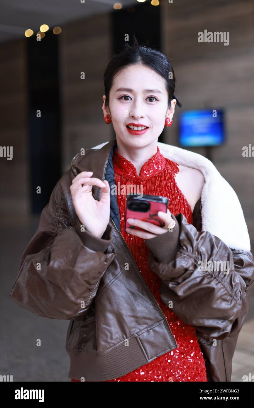 Chinese actress Ying Er appears in Shanghai, China, 27 January, 2024 ...