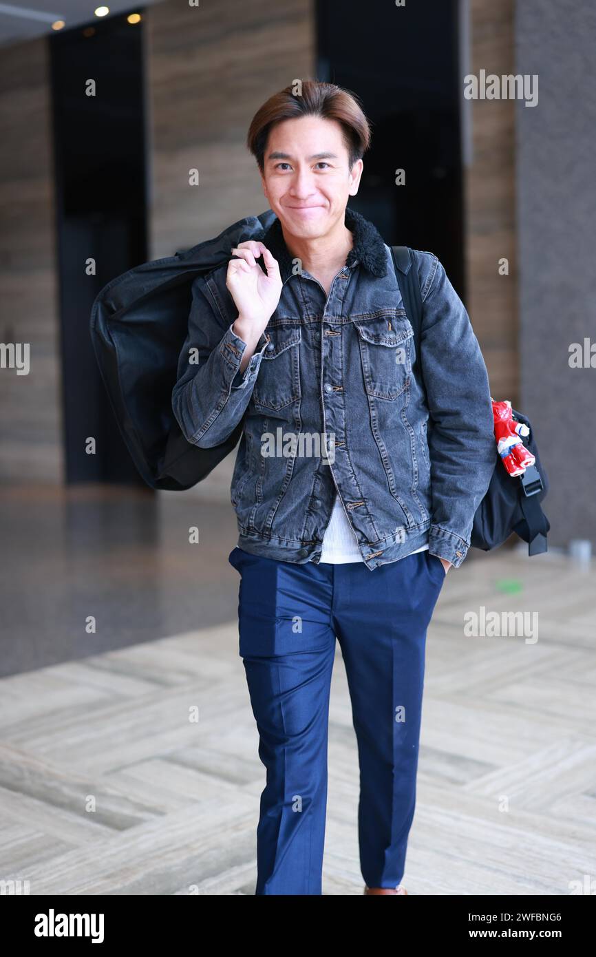 Hong Kong actor Kenneth Ma appears in Shanghai, China, 27 January, 2024 ...