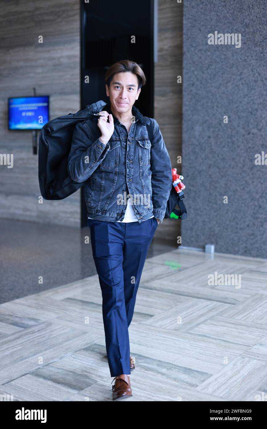 Hong Kong actor Kenneth Ma appears in Shanghai, China, 27 January, 2024 ...
