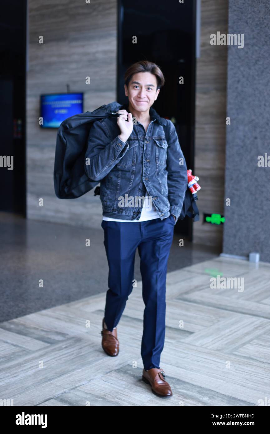 Hong Kong actor Kenneth Ma appears in Shanghai, China, 27 January, 2024 ...