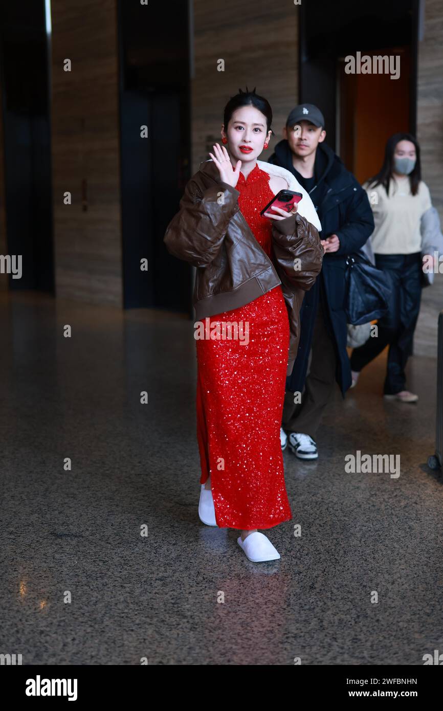 Chinese actress Ying Er appears in Shanghai, China, 27 January, 2024 ...