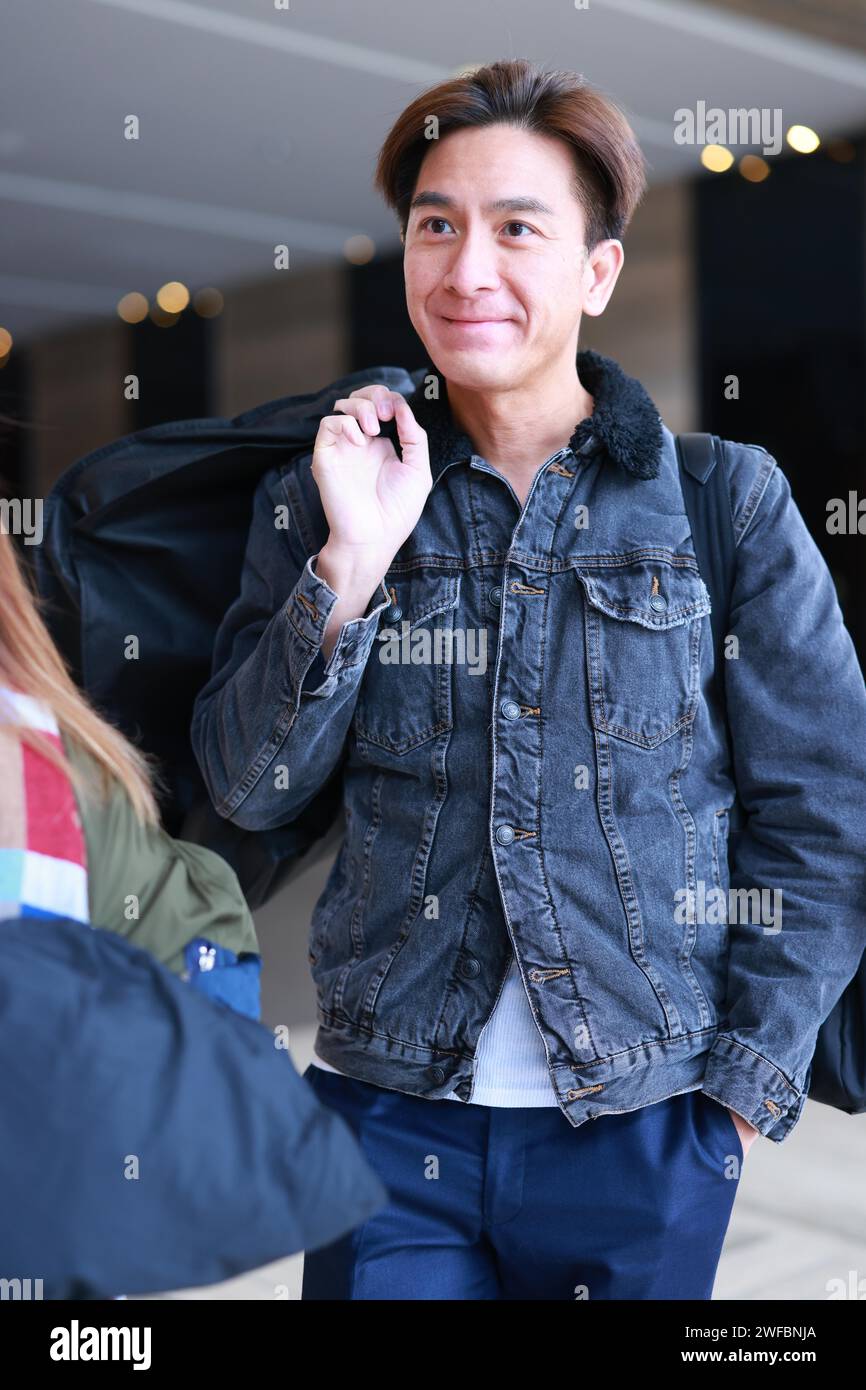 Hong Kong actor Kenneth Ma appears in Shanghai, China, 27 January, 2024 ...