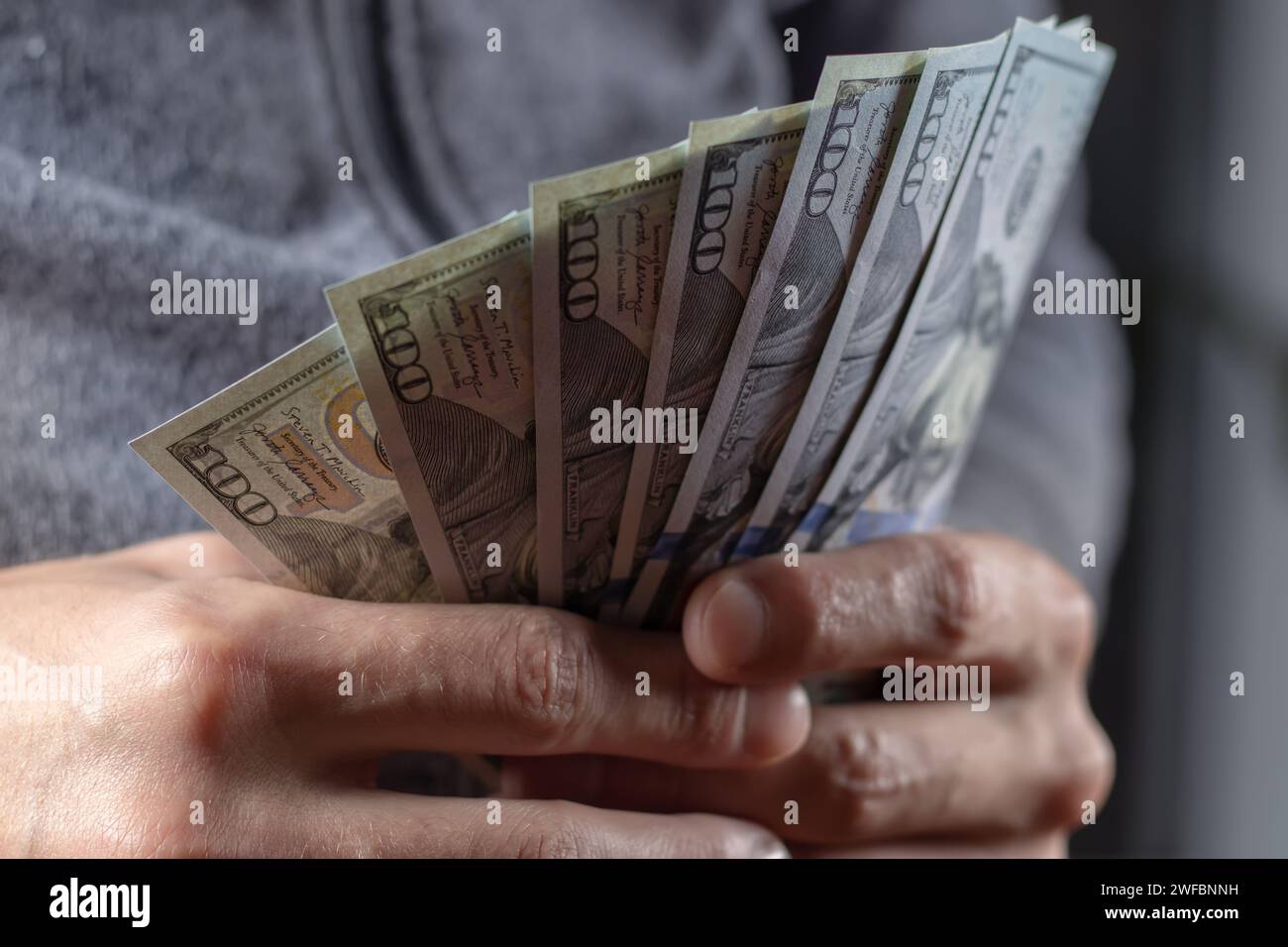 100 dollars bank note in hi-res stock photography and images - Alamy