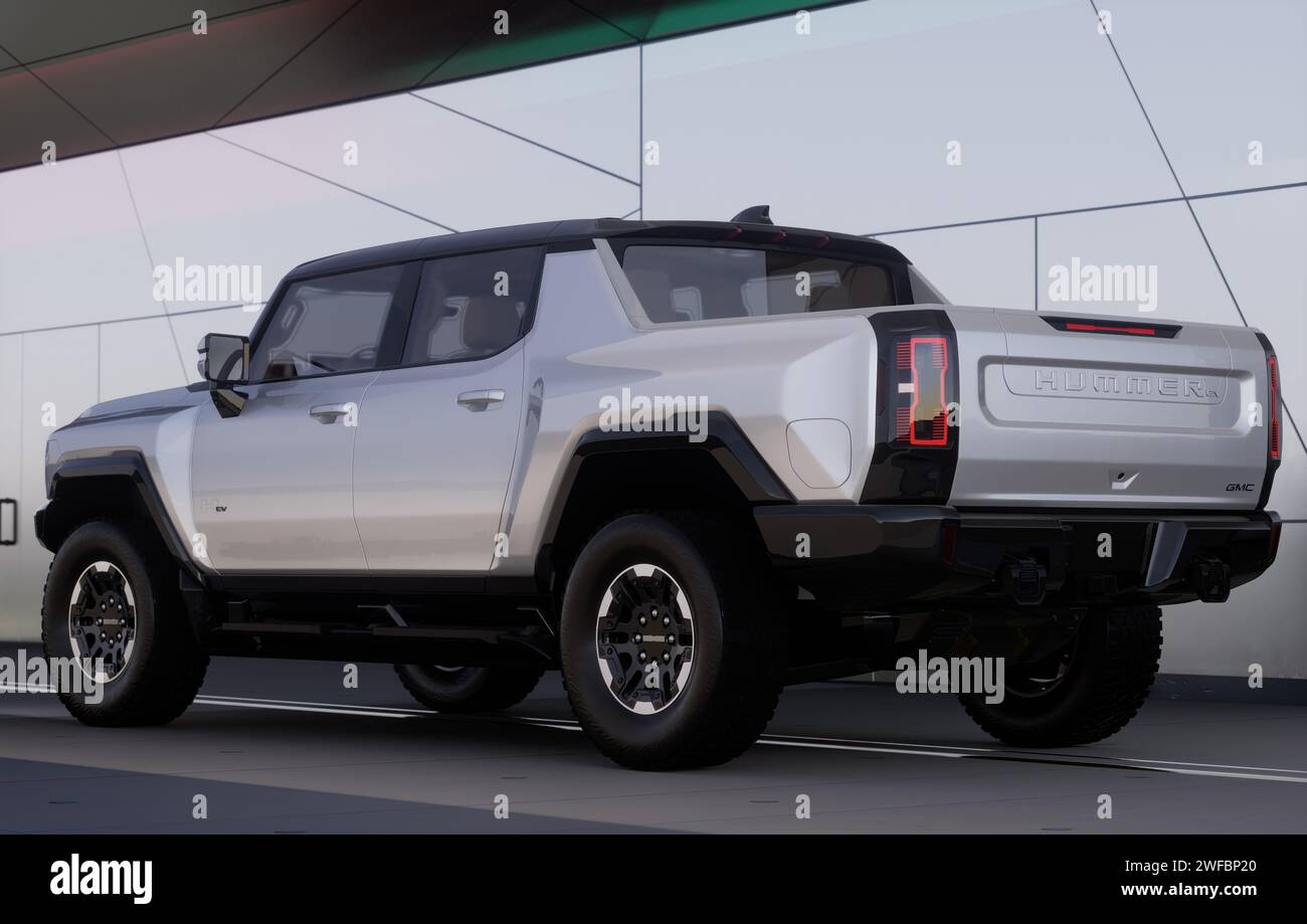 Gmc hummer ev pickup hi-res stock photography and images - Alamy