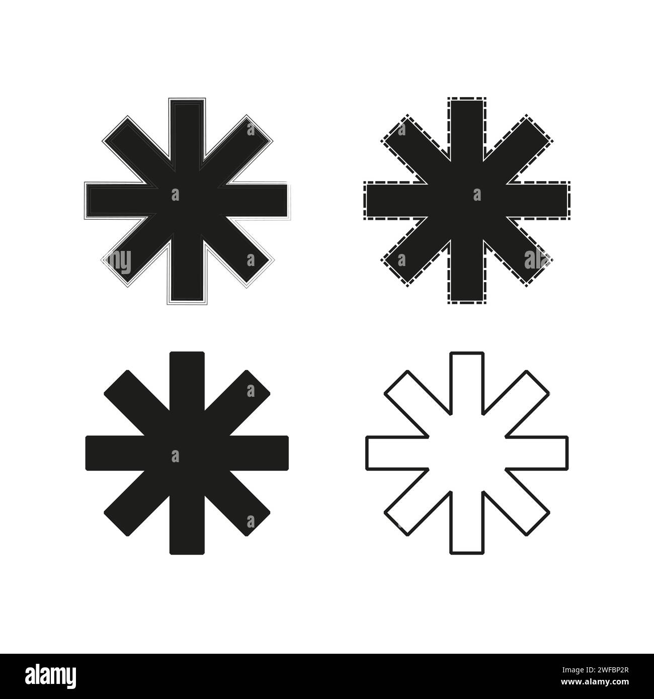 Asterisk footnote icon hi-res stock photography and images - Alamy