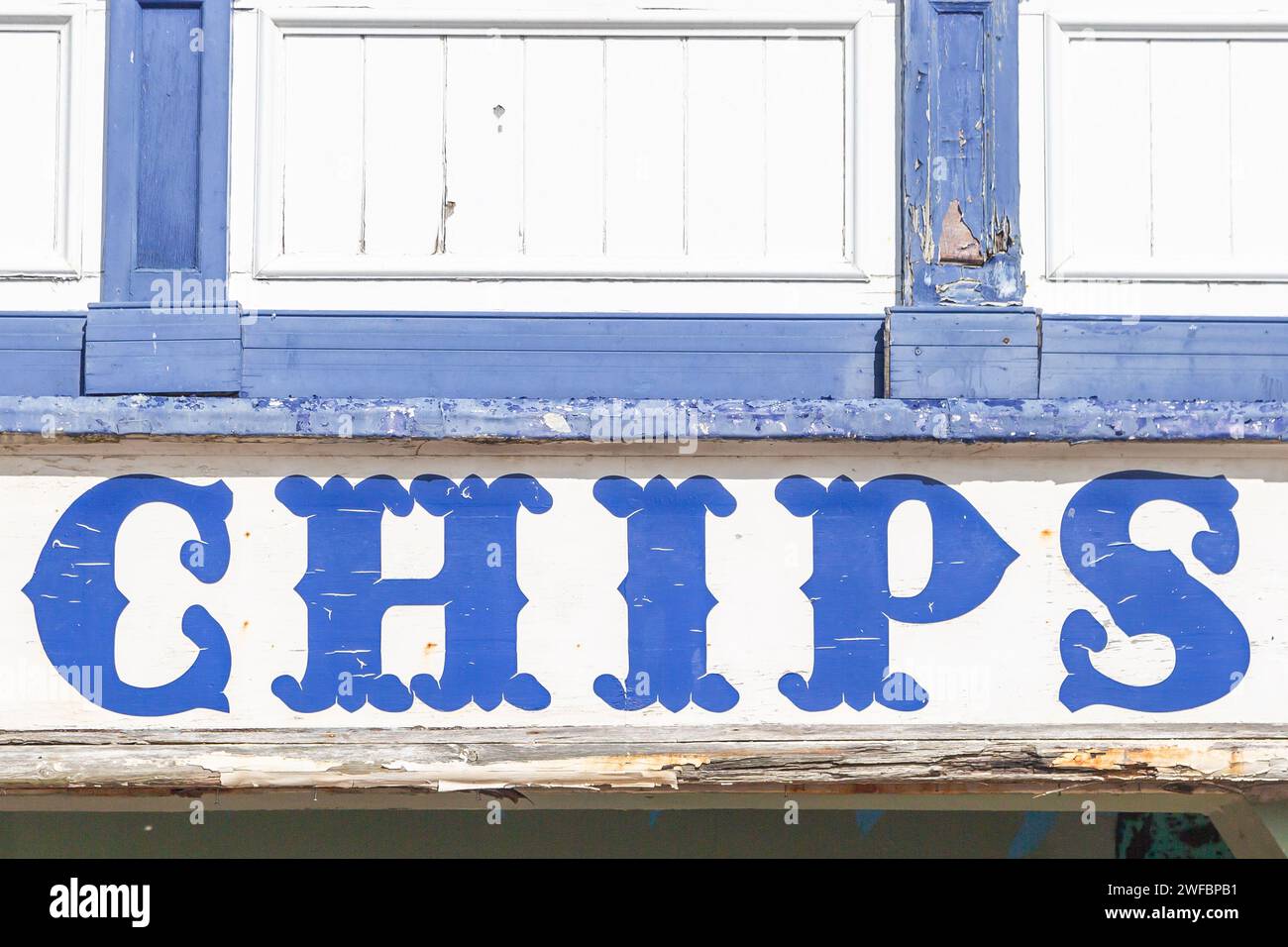 Fish and chips wooden sign hi-res stock photography and images - Alamy