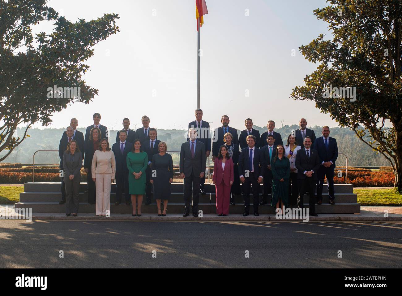 King Felipe Felipe receives in audience the Governing Board of the ...