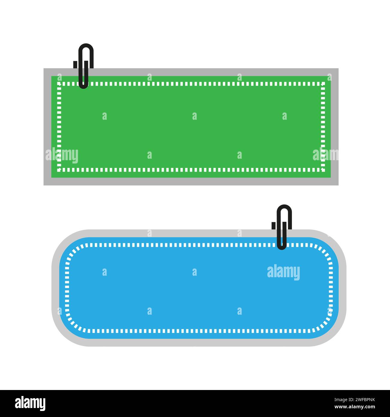 Green blue nameplate paper. Creative concept. Information sign business ...