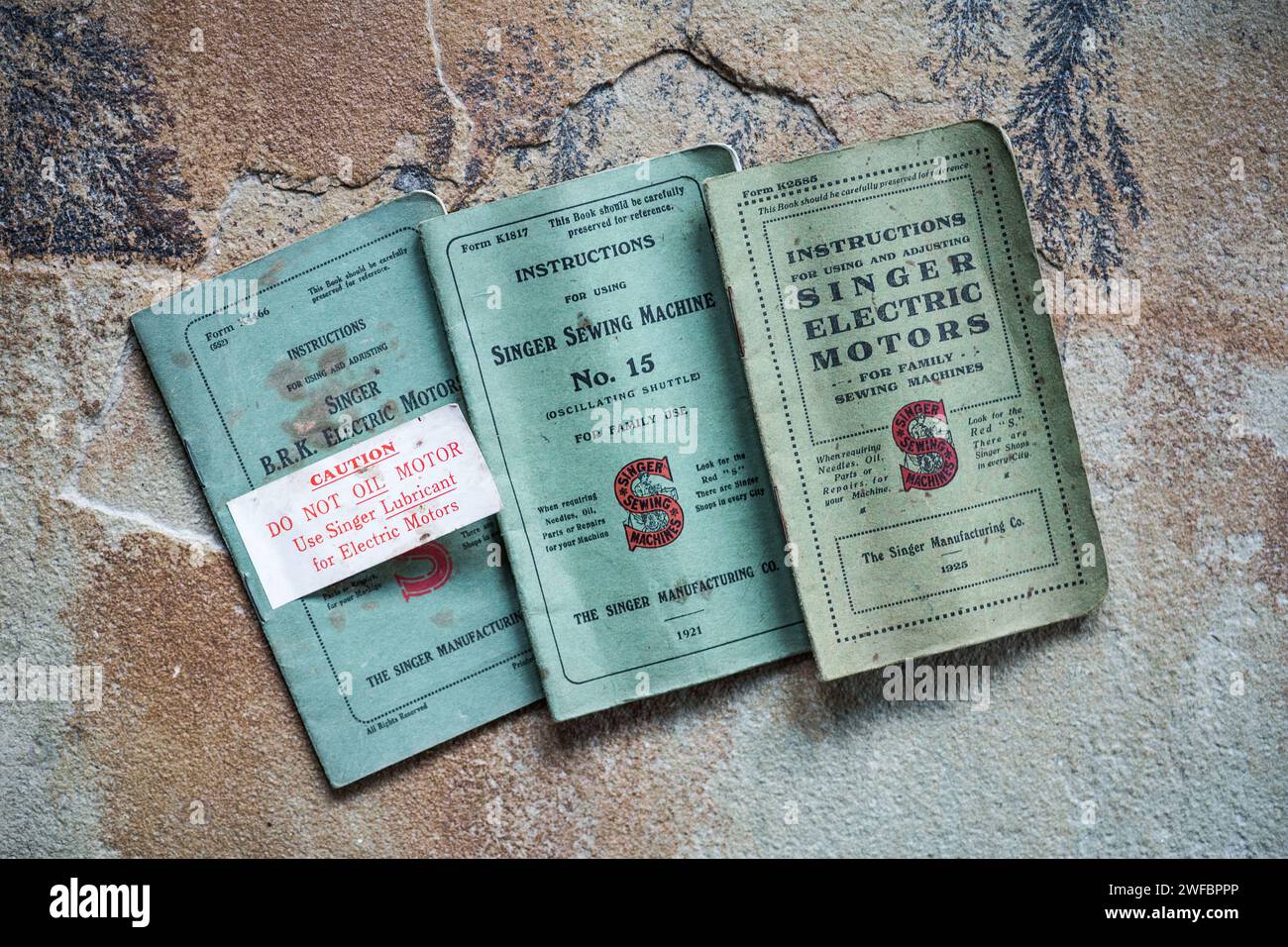 Vintage instruction booklets for Singer electric motors,family sewing ...