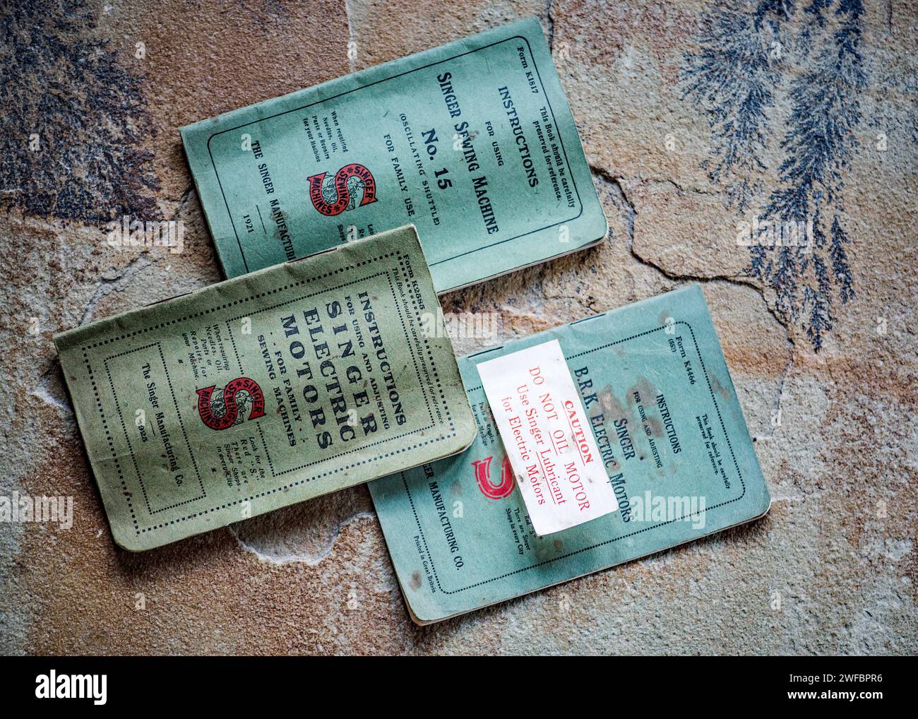 Vintage instruction booklets for Singer electric motors,family sewing ...