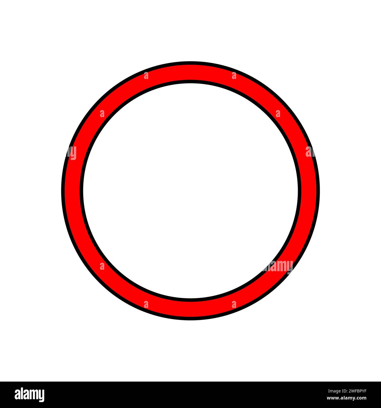 Road closed to all traffic sign. Attention symbol. No icon. Empty ... Road closed to all traffic sign. Attention symbol. No icon. Empty ...