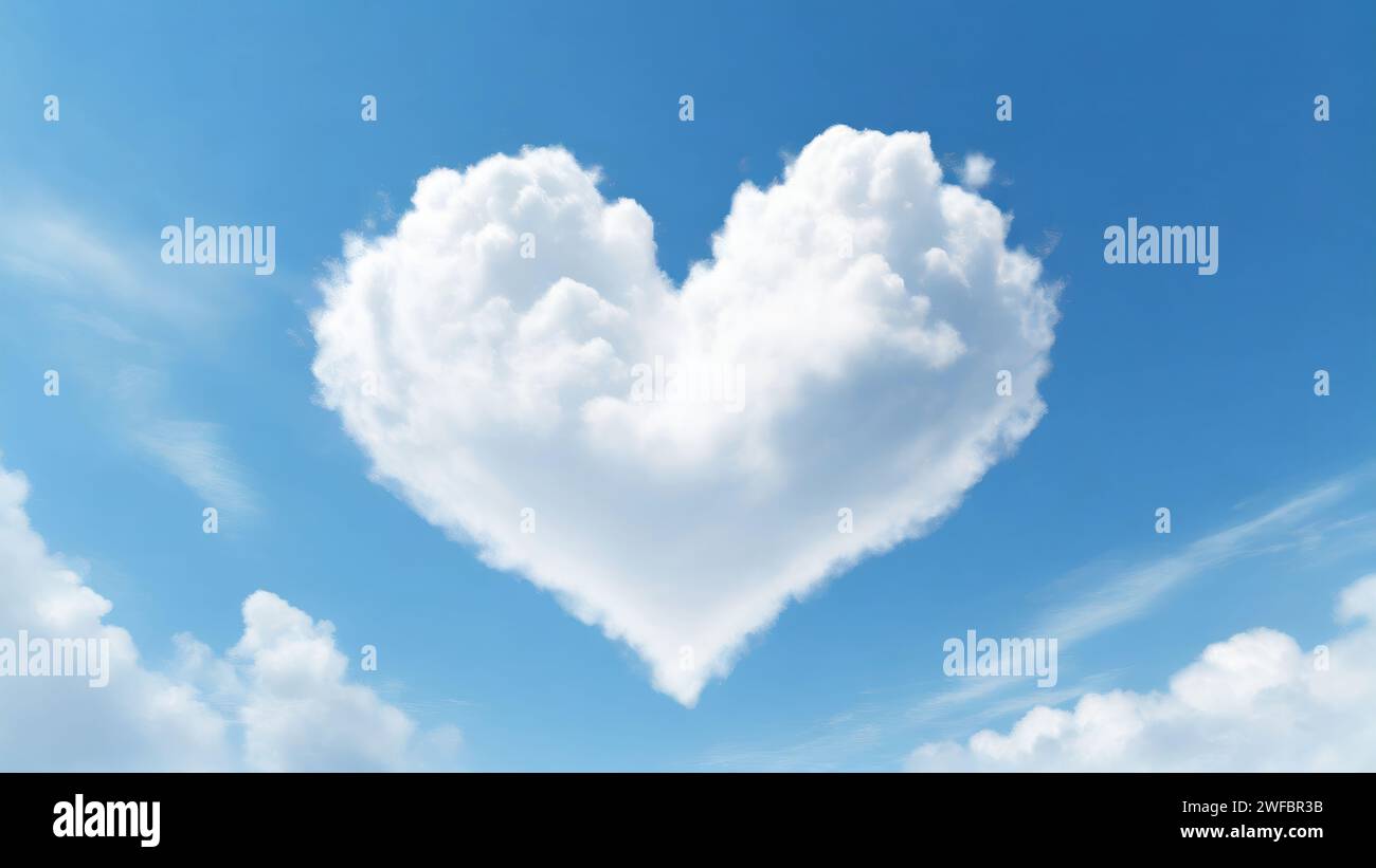 White shaped clouds hi-res stock photography and images - Alamy