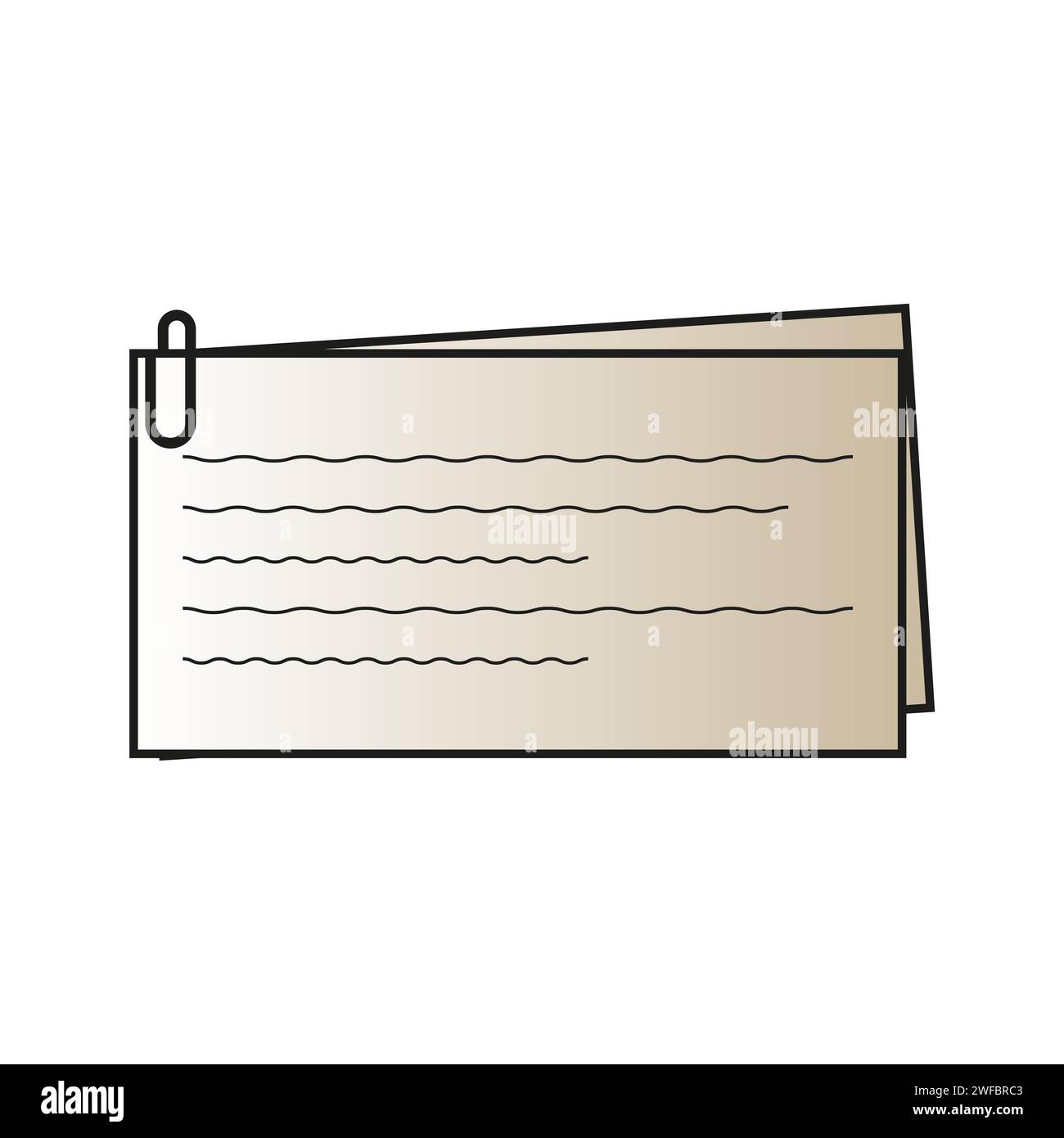 paper clip sheets. Sticker sheet. Vector illustration. stock image. EPS ...