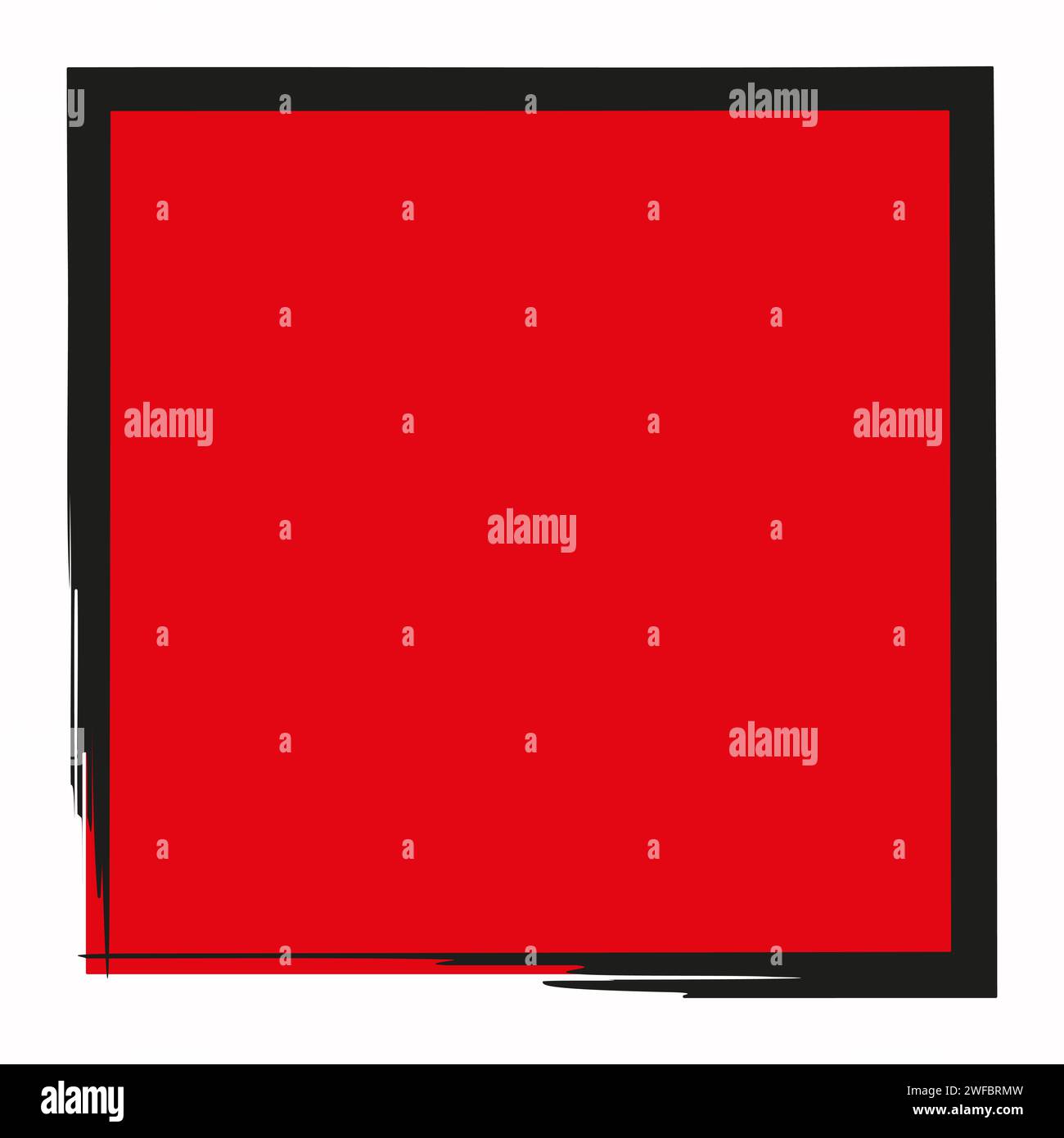 Box border outline drawing Cut Out Stock Images & Pictures - Alamy