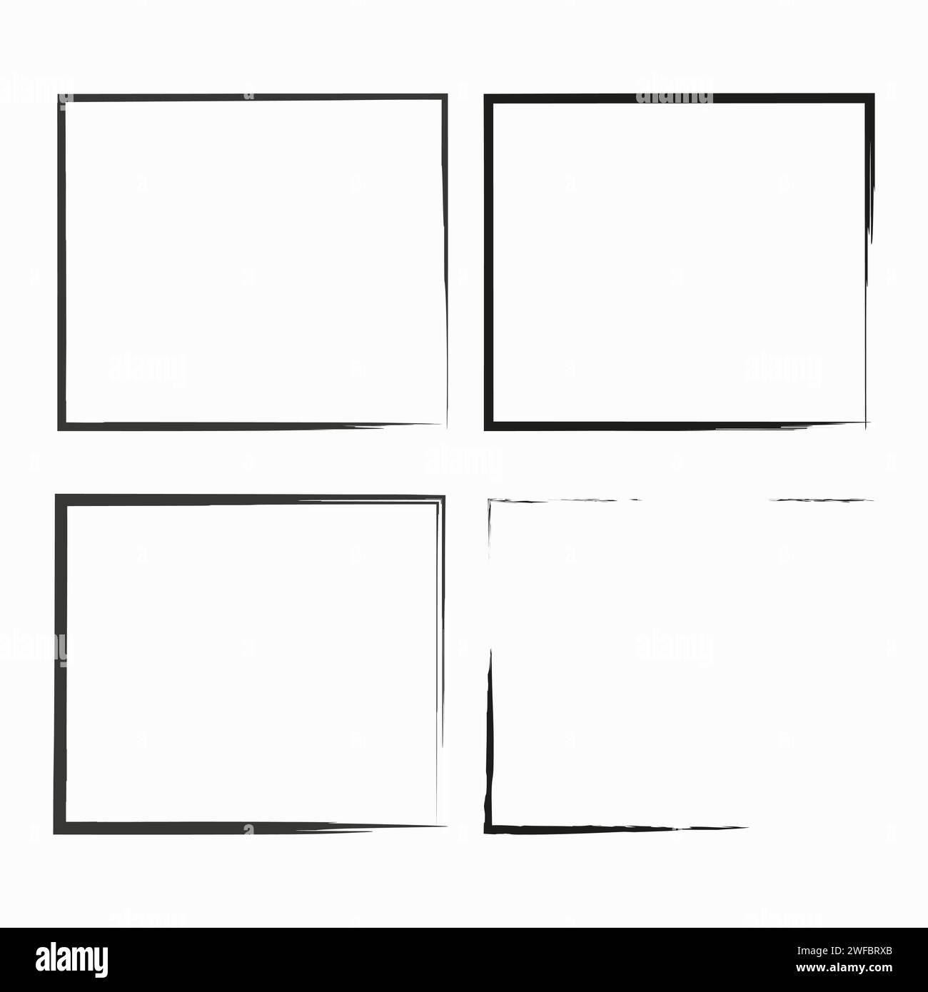 Black square frames Stock Vector Images - Alamy