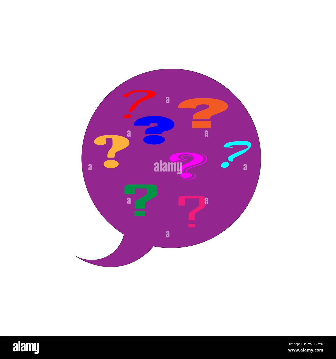 Question marks message. Question mark isolated. Business communication ...