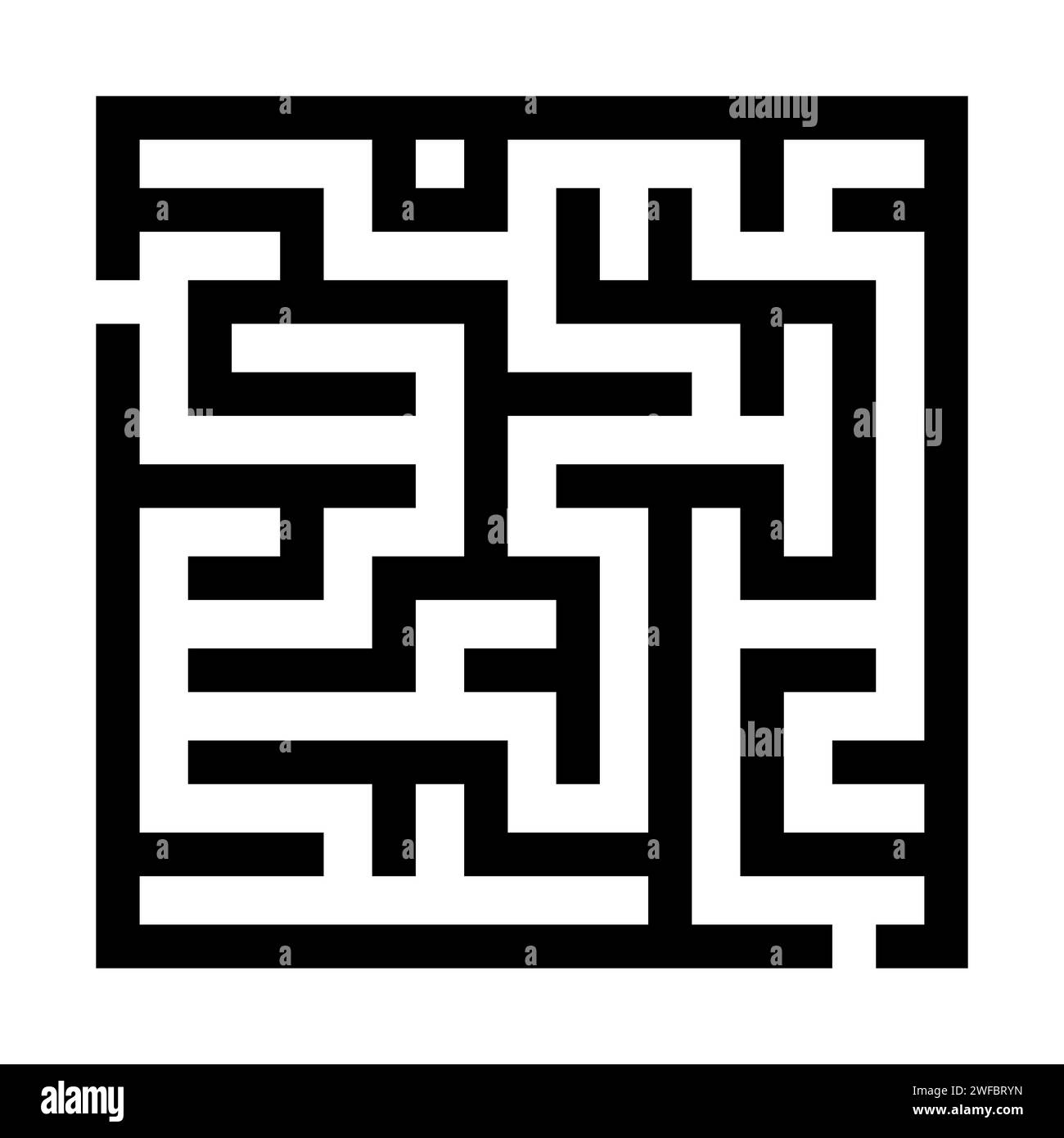 square maze. Education concept. Geometric pattern. Logo template ...